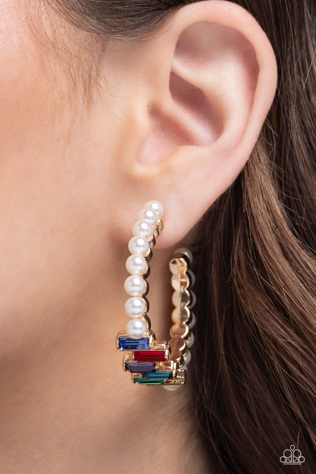 Paparazzi Earring ~ Modest Maven - Gold – Paparazzi Jewelry | Online ...