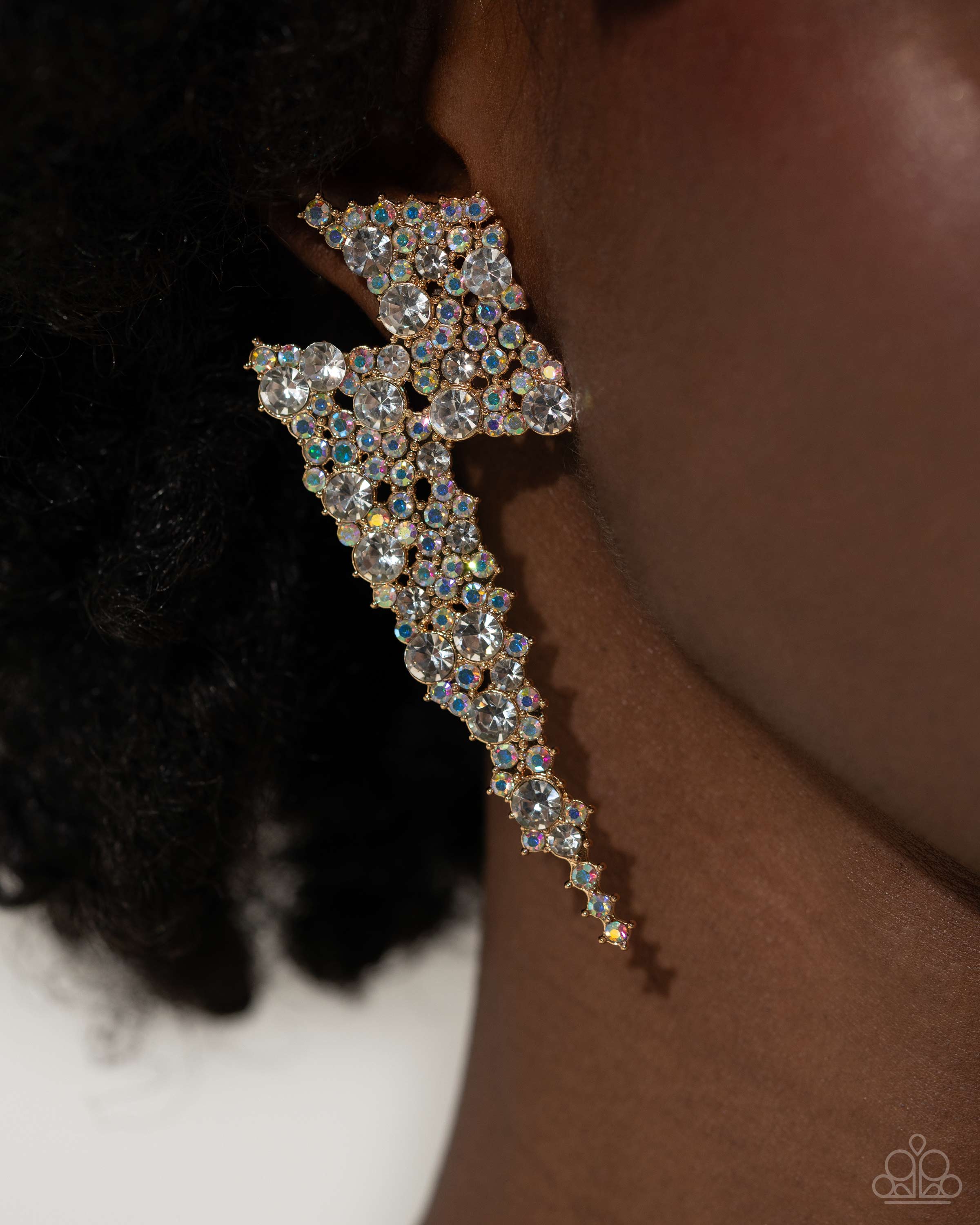 Paparazzi Earring ~ Electric Effulgence - Gold – Paparazzi Jewelry ...
