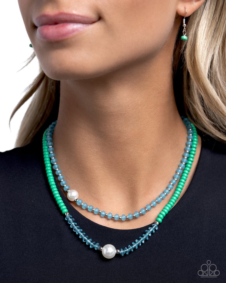 Paparazzi Necklace ~ Multicolored Masquerade - Green – Paparazzi ...