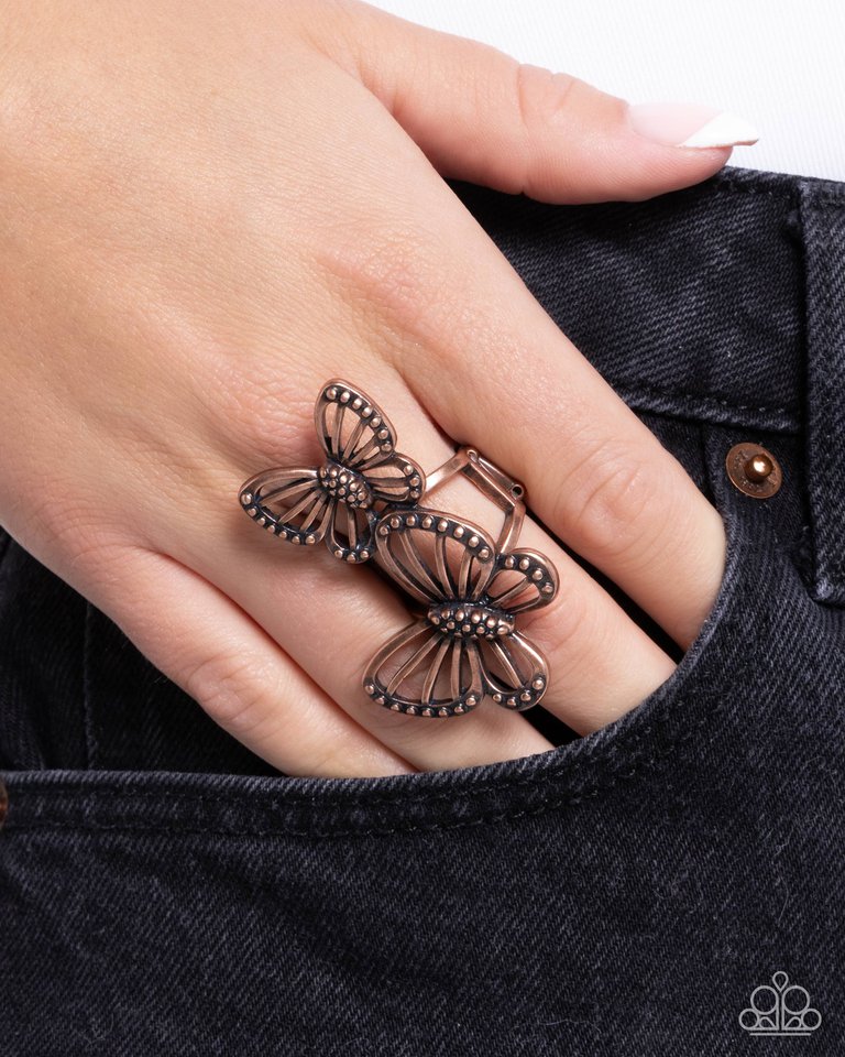 Paparazzi Ring ~ Windborne Whimsy - Copper – Paparazzi Jewelry | Online ...