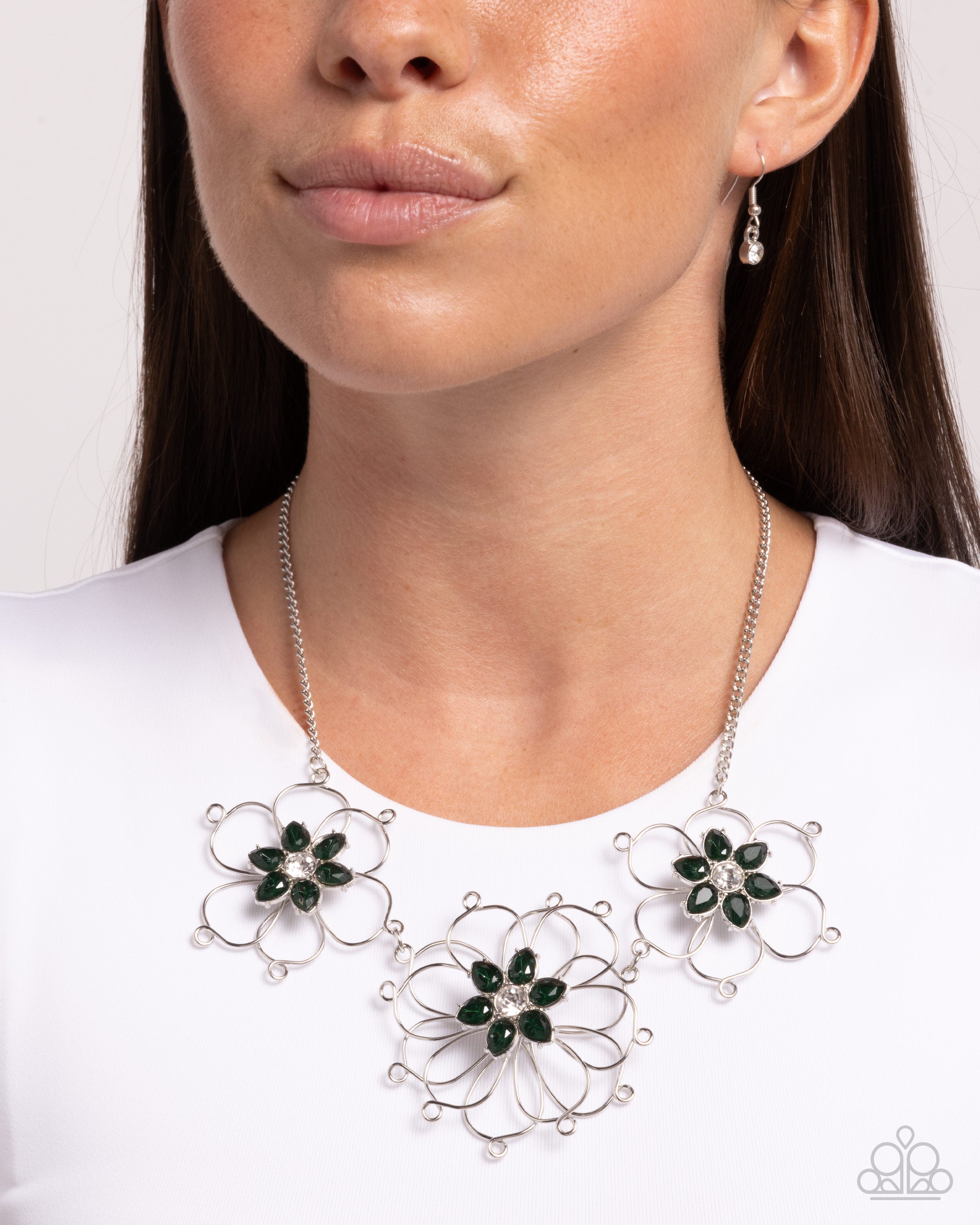 Paparazzi Necklace ~ Wiry Welcome - Green – Paparazzi Jewelry | Online ...