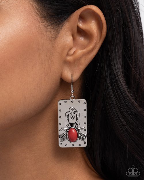Paparazzi Earring ~ Invincible Icon - Red – Paparazzi Jewelry | Online ...