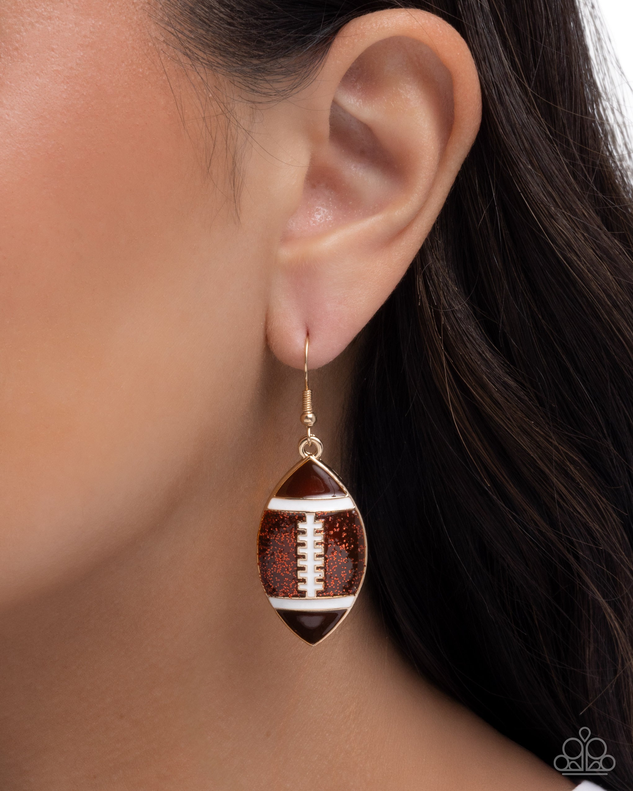 Paparazzi Earring ~ Football Facade – Paparazzi Jewelry | Online Store ...