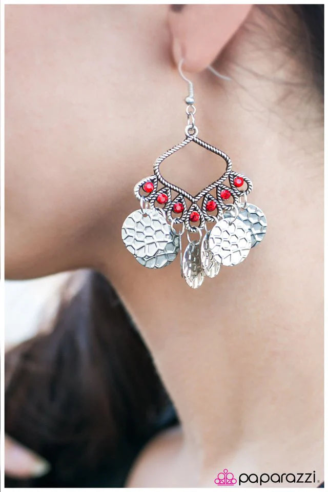 Paparazzi Earring ~ Desert Gypsy - Red – Paparazzi Jewelry | Online ...
