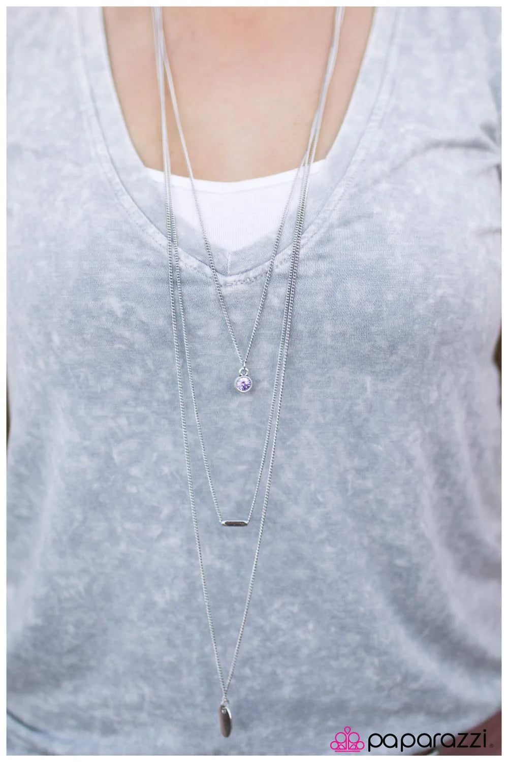 Paparazzi Necklace ~ Never Look Back - Purple – Paparazzi Jewelry ...