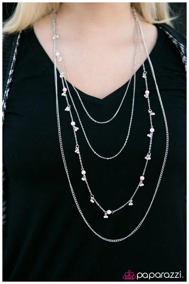 Paparazzi Necklace ~ Its a Date! - Pink – Paparazzi Jewelry | Online ...