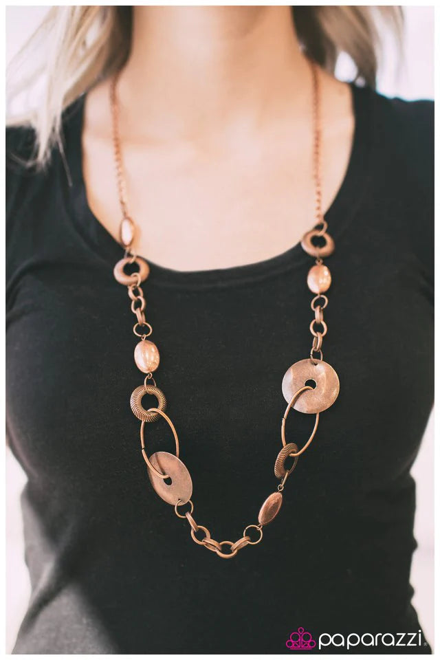 Paparazzi Necklace ~ Techno Music - Copper – Paparazzi Jewelry | Online ...