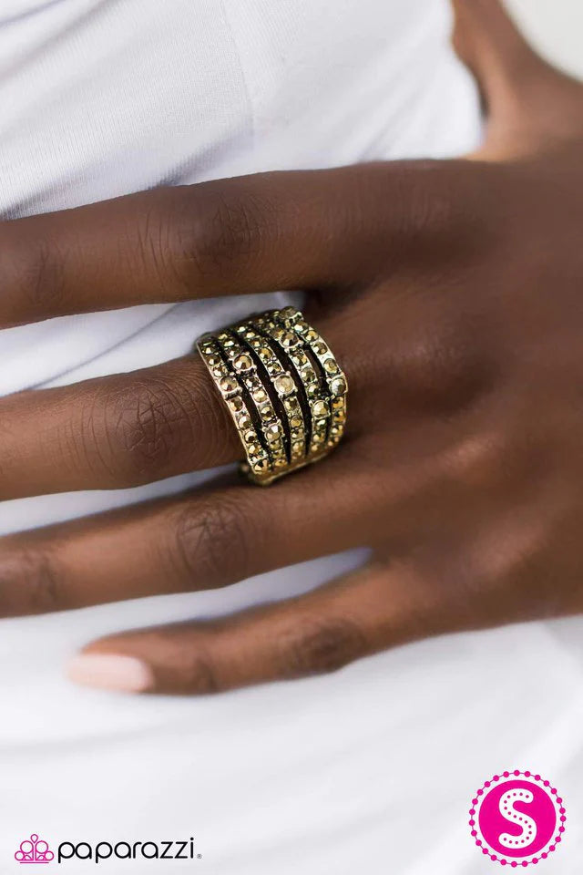 Paparazzi Ring ~ Sparkle Like You Mean It! - Brass – Paparazzi Jewelry ...