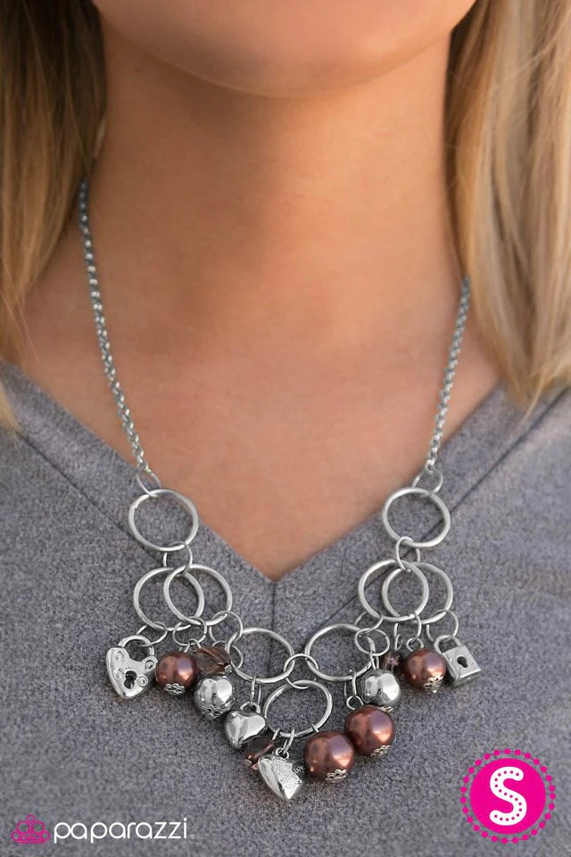 Paparazzi Necklace ~ In A Bind - Brown – Paparazzi Jewelry | Online ...