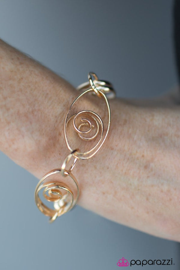 Paparazzi Bracelet ~ DIZZY Work - Gold – Paparazzi Jewelry | Online ...