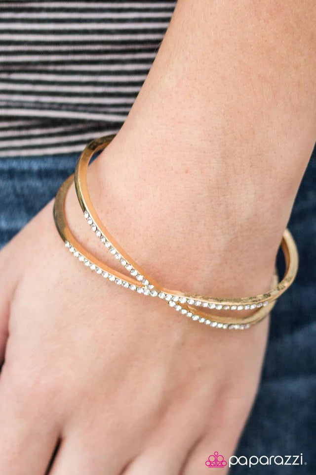 Paparazzi Bracelet ~ Thunderstorm - Gold – Paparazzi Jewelry | Online ...