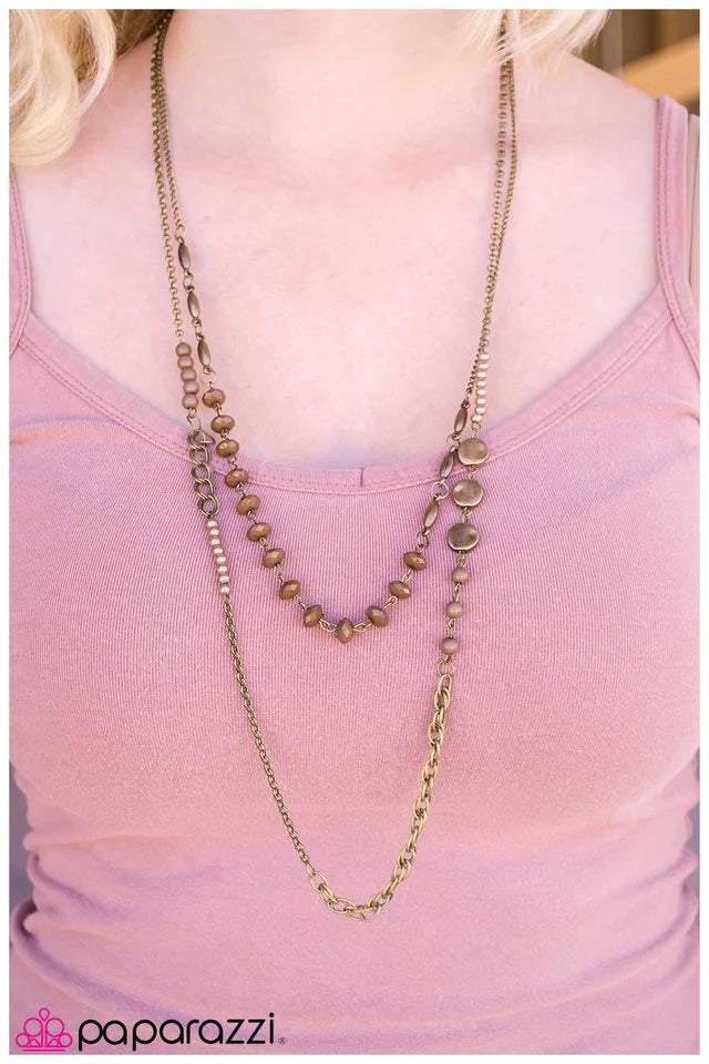 Paparazzi Necklace ~ Cognac Collaboration - Brass – Paparazzi Jewelry ...