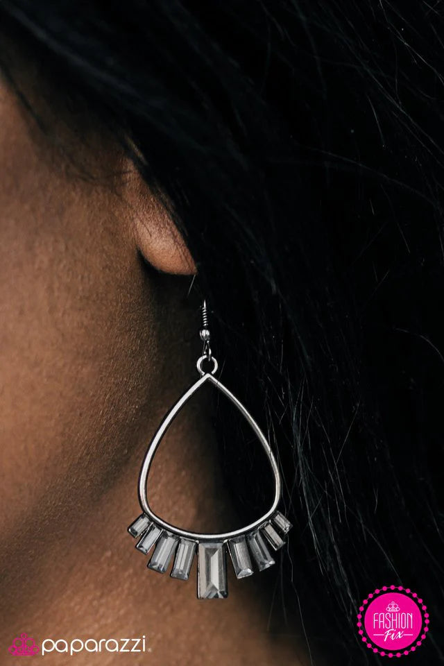 Paparazzi Earring ~ Inner Diva - Black – Paparazzi Jewelry | Online ...