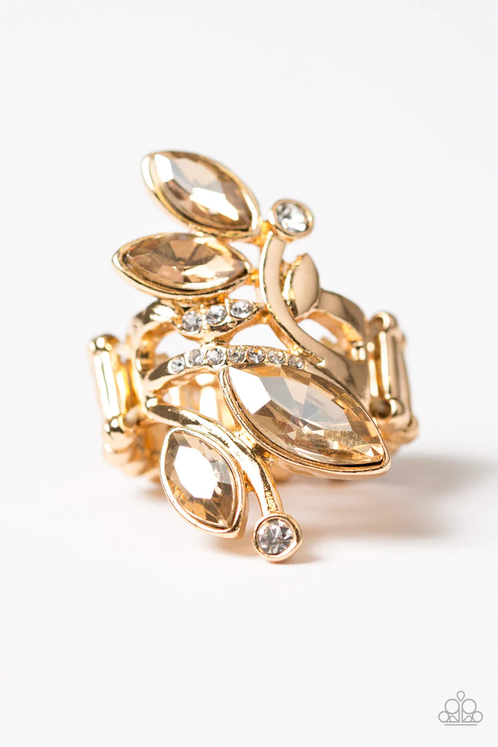 Paparazzi Ring ~ Beautifully Botanical - Gold – Paparazzi Jewelry ...