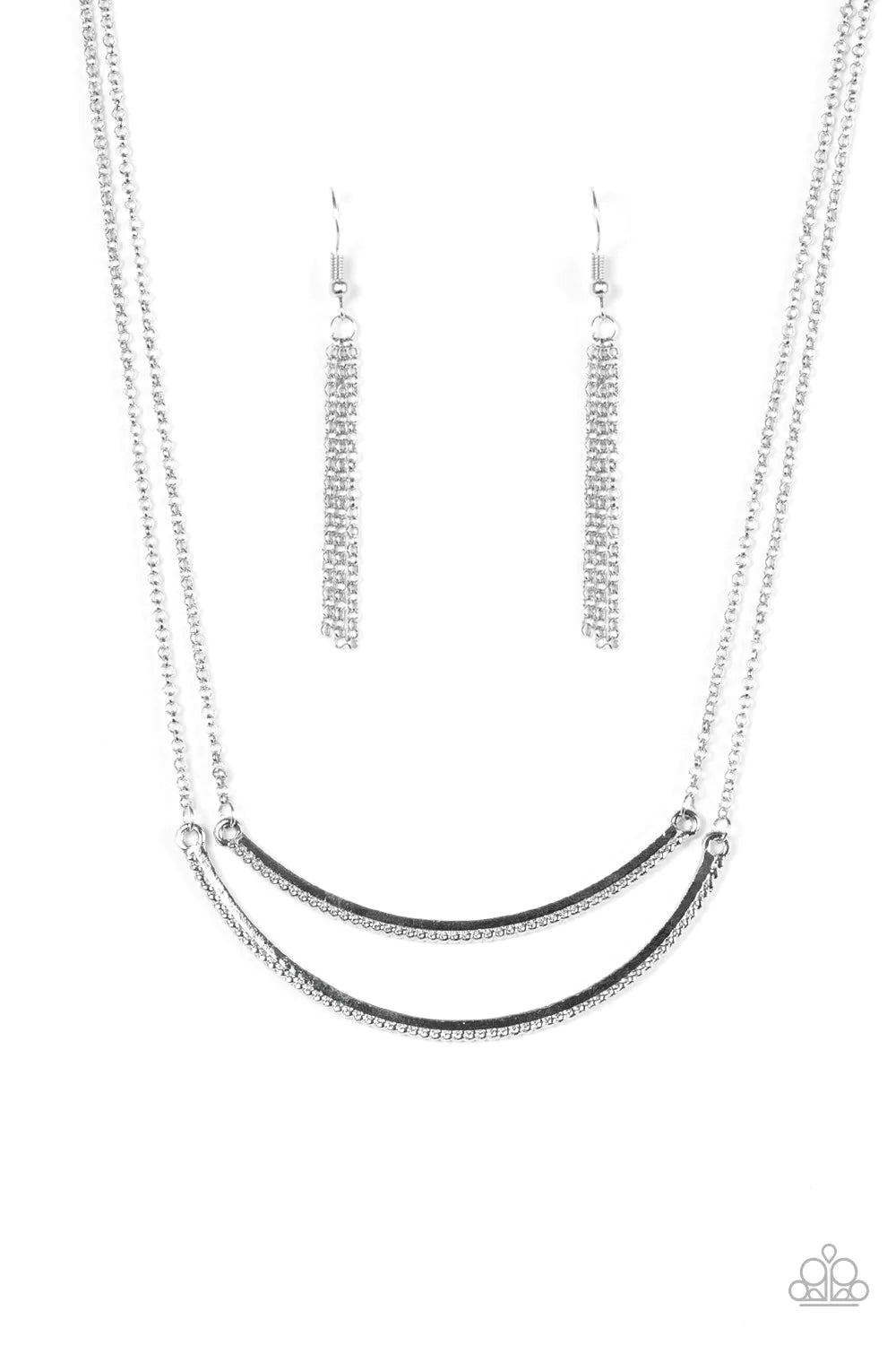 Paparazzi Necklace ~ Come Rain Or MOONSHINE - Silver – Paparazzi ...