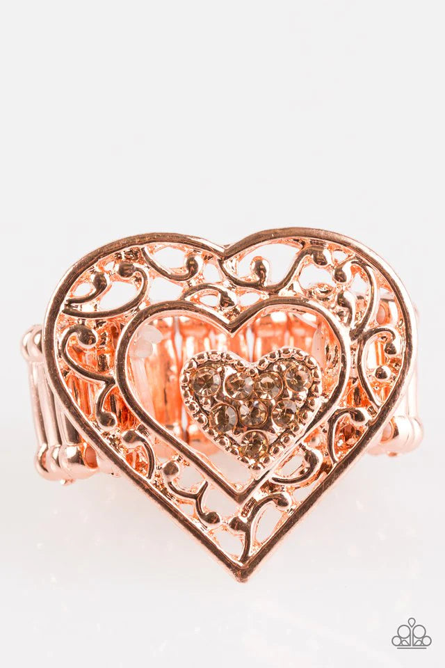 Paparazzi Ring ~ Find It In Your Heart - Copper – Paparazzi Jewelry ...