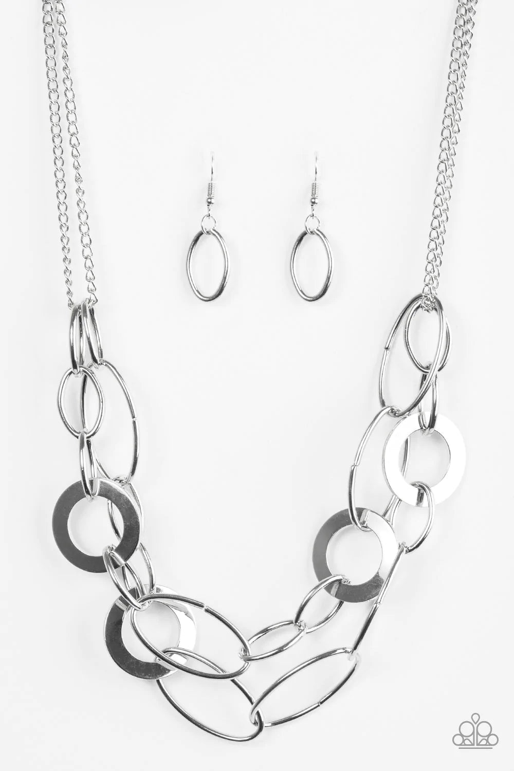 Paparazzi Necklace ~ Metallic Maverick - Silver – Paparazzi Jewelry ...