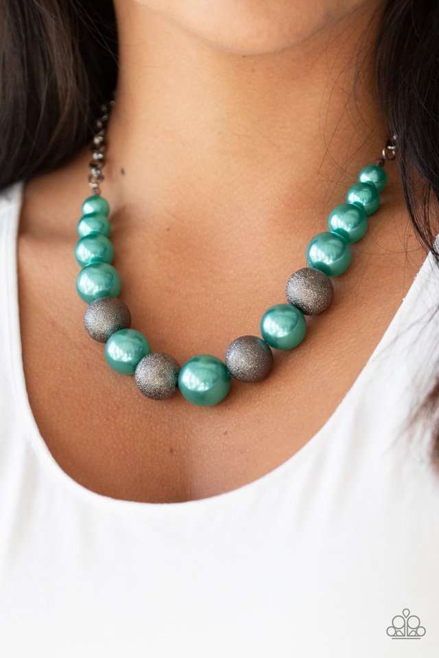 Paparazzi Necklace ~ Color Me CEO - Green – Paparazzi Jewelry | Online ...
