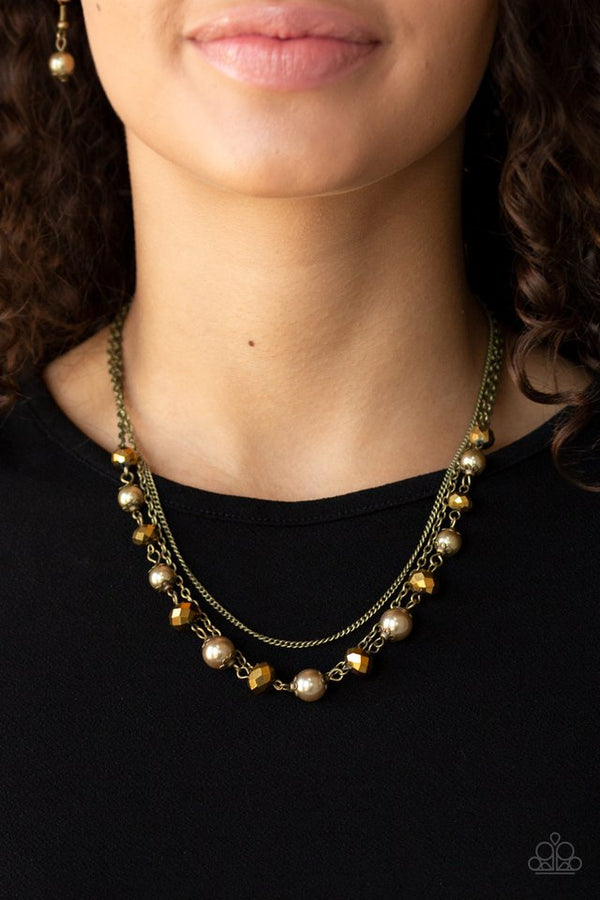 Paparazzi Necklace ~ Tour de Demure - Brass – Paparazzi Jewelry ...