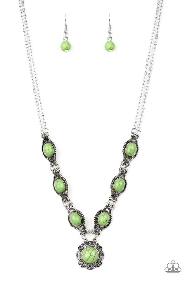 Paparazzi Necklace ~ Desert Dreamin - Green – Paparazzi Jewelry ...