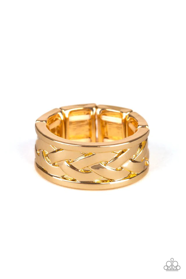 Paparazzi Ring ~ Game Over - Gold – Paparazzi Jewelry | Online Store ...