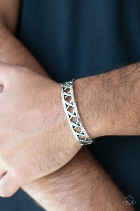 Paparazzi Bracelet ~ In Over Your METALHEAD - Silver – Paparazzi ...