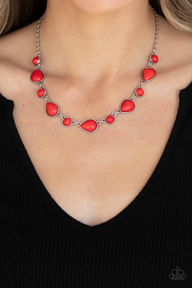 Paparazzi Necklace ~ Heavenly Teardrops - Red – Paparazzi Jewelry ...