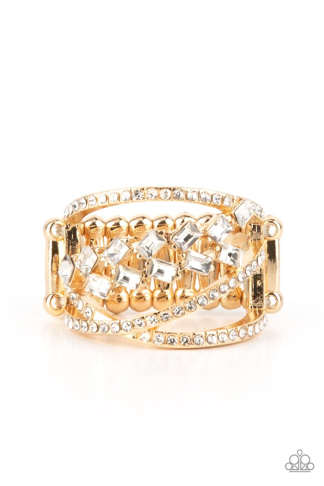 Paparazzi Ring ~ Lavishly Luminary - Gold – Paparazzi Jewelry | Online ...