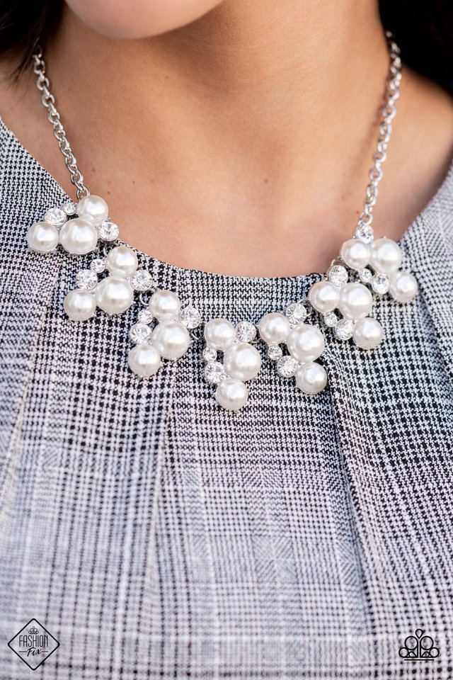 Paparazzi Necklace ~ Renown Refinement - White – Paparazzi Jewelry ...