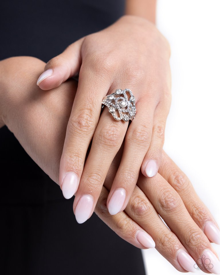 Paparazzi Ring ~ High-Class Honor - White – Paparazzi Jewelry | Online ...