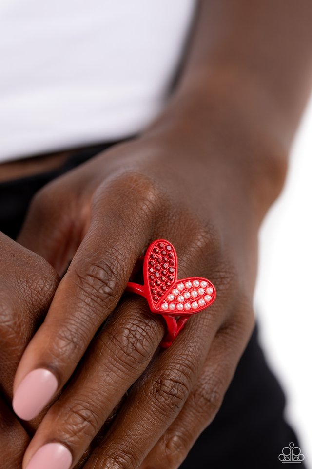 Paparazzi Ring ~ Hometown Heart - Red – Paparazzi Jewelry | Online ...