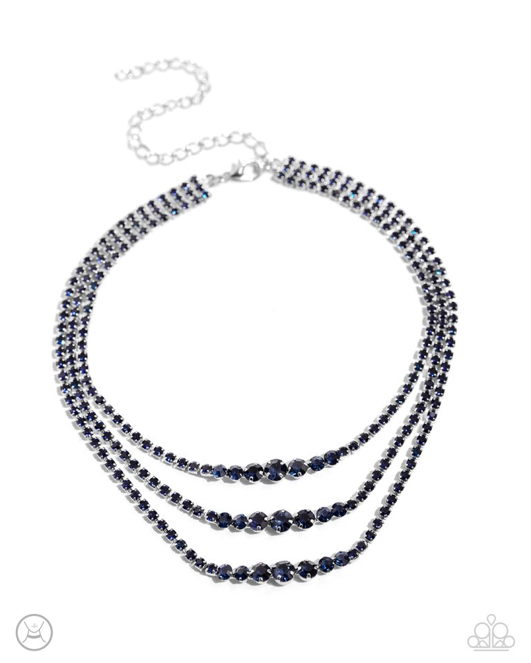 Paparazzi Necklace ~ Dynamite Debut - Blue – Paparazzi Jewelry | Online ...