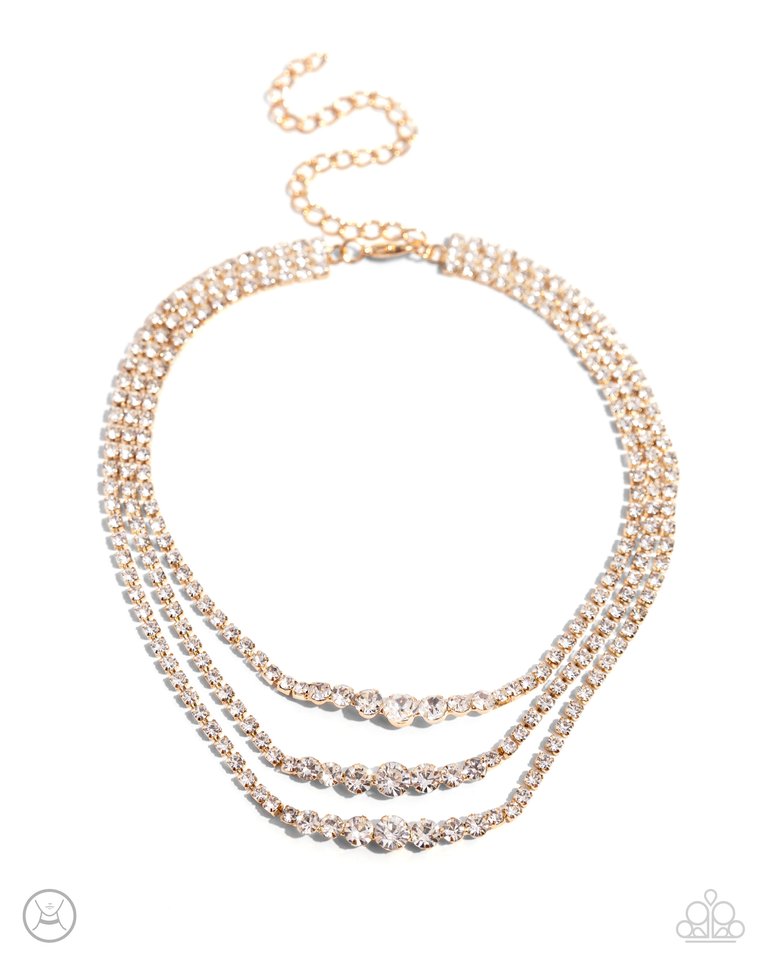 Paparazzi Necklace ~ Dynamite Debut - Gold – Paparazzi Jewelry | Online ...