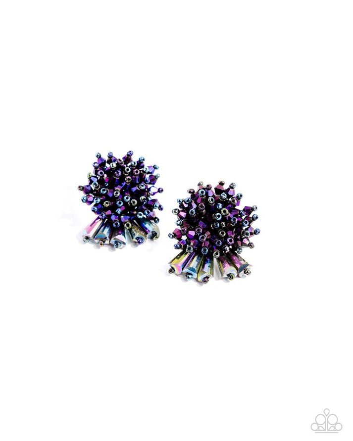 Paparazzi Earring ~ Streamlined Sass - Purple – Paparazzi Jewelry ...
