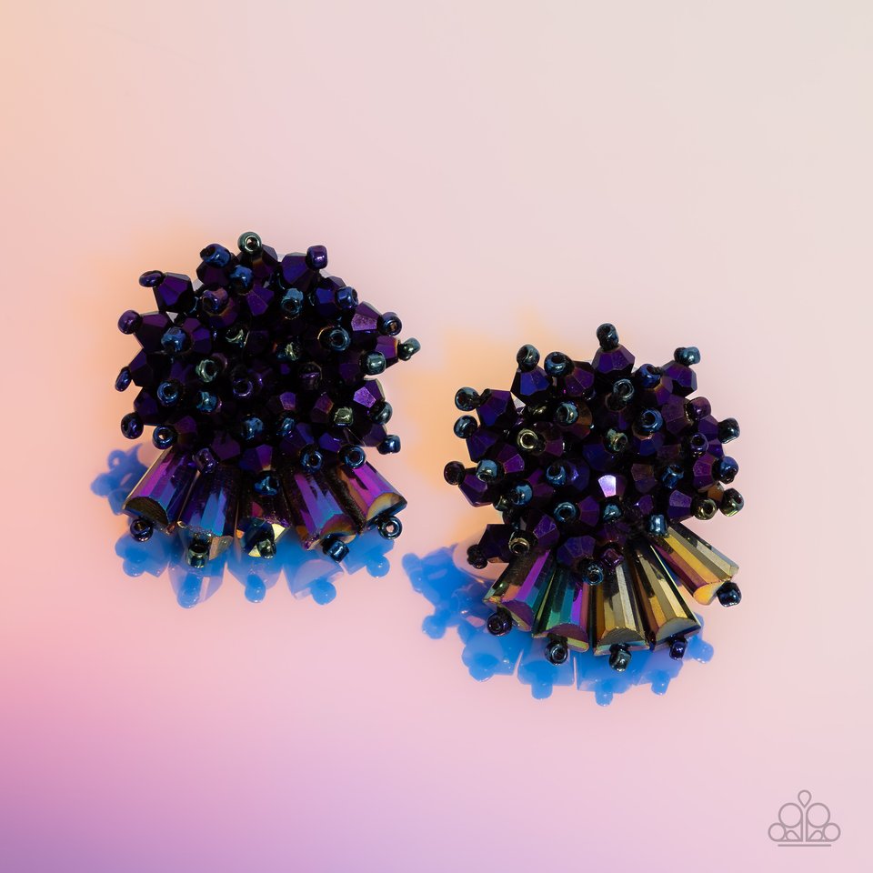 Paparazzi Earring ~ Streamlined Sass - Purple – Paparazzi Jewelry ...