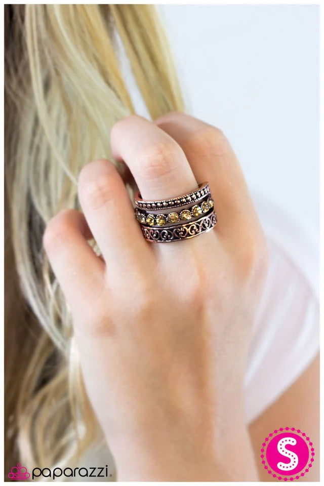 Paparazzi Ring ~ Triple Crown - Copper – Paparazzi Jewelry | Online ...