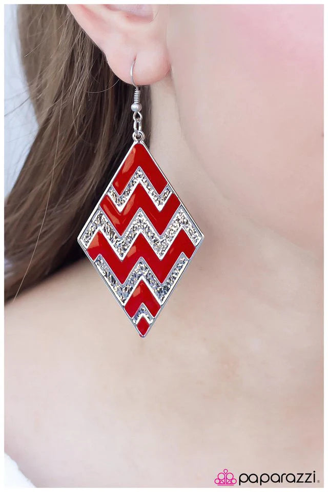 Paparazzi Earring ~ Last Friday Night - Red – Paparazzi Jewelry ...